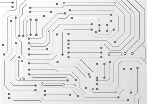 하이테크 디지털 데이터 연결 시스템 및 컴퓨터 전자 설계를 사용한 회로 기술 배경 프리미엄 벡터