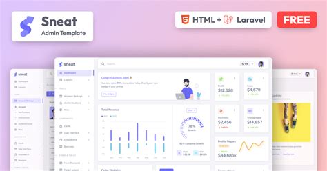 Sneat Dashboard Free Laravel 10 Themeselection