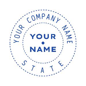 Premium Stamp Design Template To Create Stamp Online For Your Business