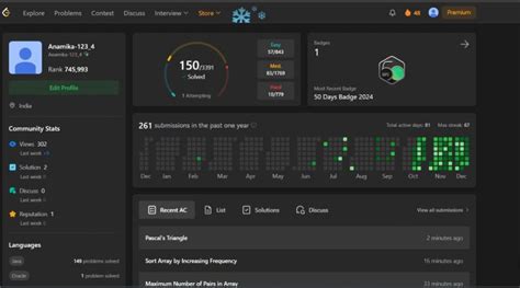 Anamika Kumari On Linkedin Leetcode Problemsolving Dsa Consistency Learningjourney Coding