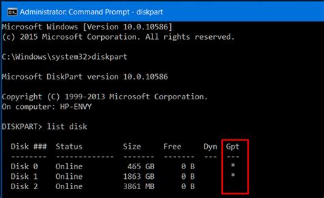use diskpart to convert disk from mbr to gpt in windows 1087