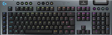 Amazon Logitech G G915 X 薄型有線メカニカルゲーミングキーボード ダブルショット Pbt キーキャップ、完全にプログラム可能なキー、rgb照明、アルミニウム仕上げ