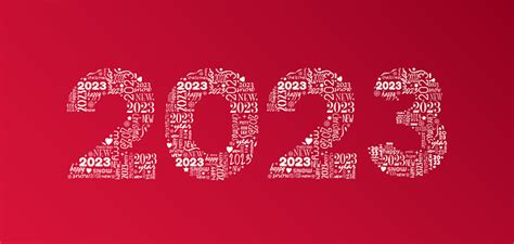 2023 새해 복 많이 받으세요 추상 숫자 타이포그래피 벡터 일러스트레이션 인사말 카드 초대장 달력 등 벡터 스톡 일러스트레이션을위한 휴일 디자인 0명에 대한 스톡 벡터