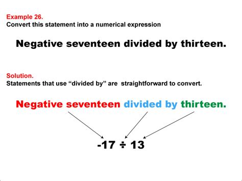 Math Example Language Of Math Numerical Expressions Division Example 26 Media4math