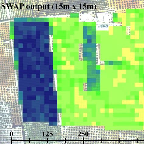 Daily Actual Evapotranspiration Map Obtained From Swap Model On 16 May Download Scientific