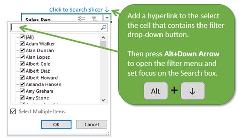 How To Add A Search Box To A Slicer To Quickly Filter Pivot Tables And