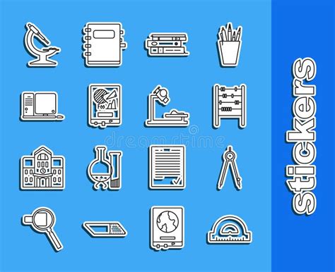 Set Line Protractor Grid For Measuring Degrees Drawing Compass Abacus Office Folders With