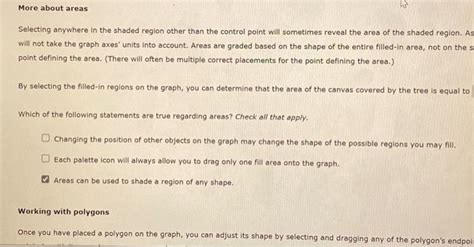 Solved Selecting Anywhere In The Shaded Region Other Than