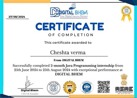 Cheshta Verma On Linkedin Digital Bhem