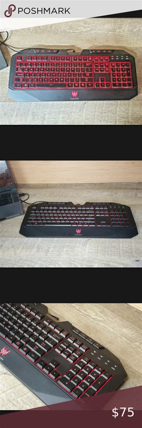 Acer Predator Gaming Keyboard SK 9627 Wired USB DKUSB1B0B7 Tested