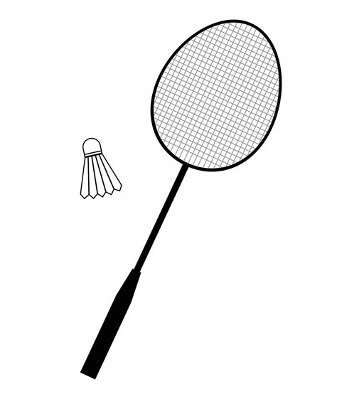 Vector Flat Black Badminton Racket Vector Art At Vecteezy