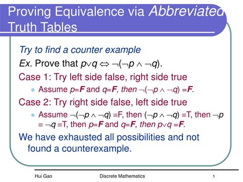Ppt §12 Propositional Equivalence Powerpoint Presentation Free
