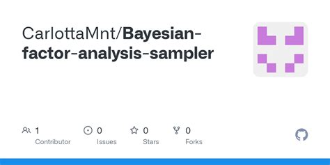 Github Carlottamnt Bayesian Factor Analysis Sampler