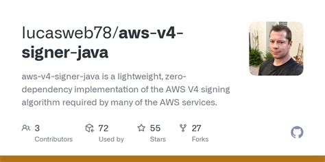 GitHub Lucasweb Aws V Signer Java Aws V Signer Java Is A Lightweight Zero Dependency