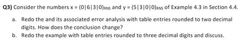 Q3 Consider The Numbers X0∣6∣3∣0rns And