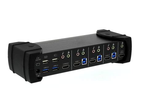 SYBA SY KVM USB Port KVM Switch With Port USB Hub Supports HDMI HML And