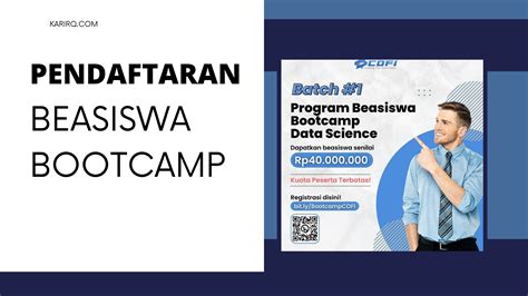Pendaftaran Beasiswa Bootcamp Data Science Cofi Batch 1 Karirku