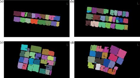 Segmentation Results Of Individual Closely Packed Buildings Of Four Download Scientific Diagram