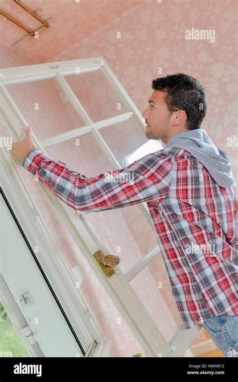 Install A Window Stock Photo Alamy