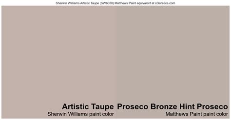 Sherwin Williams Artistic Taupe Matthews Paint Equivalent Proseco