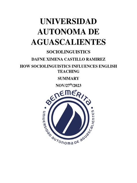 How Sociolinguistics Influences English Teaching Pdf