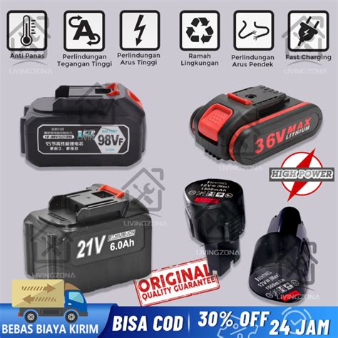 BATERAI 12V 21V 36V 48VF 68V 98VF 388VF 588VF TOOL UNTUK GERINDA DAN BOR CORDLESS BOR ELECTRIC