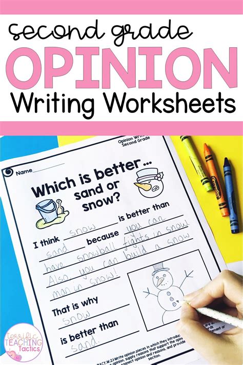 Fifth Grade Opinion Writing Worksheets Artofit