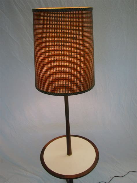 Mid Century Modern Floor Lamp Table Set