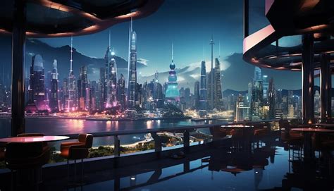 Premium Ai Image Restaurant Radiance Hotel Main Restaurant With Expansive Windows