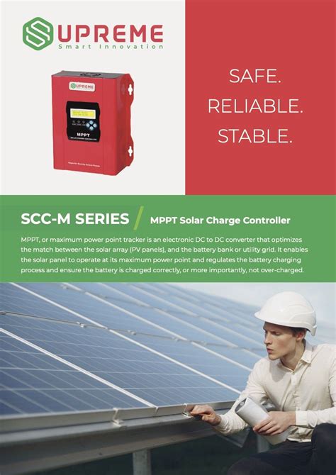 Scc M Series Mppt Solar Charge Controller Supreme Power Systems