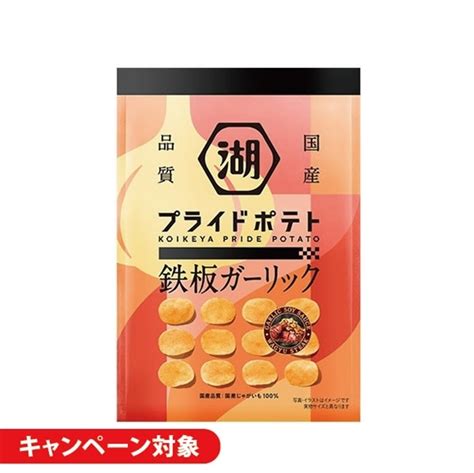 【アウトレット】koikeya Pride Potato 鉄板ガーリック55g×12袋 終売商品｜おやつを買うなら湖池屋オンラインショップ