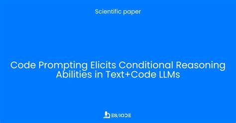 Esiode On Linkedin Scientific Research Code Prompting Elicits