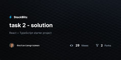 Task 2 Solution StackBlitz
