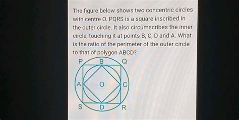 The Figure Below Shows Two Concentric Circles StudyX
