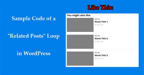 Sample Code Of A Related Posts Loop In Wordpress With Post Thumbnail