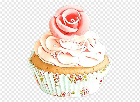 컵 케 잌은 Buttercream 장식 케이크 장식 베이킹 컵 음식 디저트 핑크 구운 된 제품 구운 제품 베이킹 컵 버터 크림 Png Pngwing