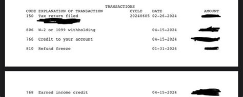 Code 810 Refund Freeze Tt 151 Reference 1242 Rirs