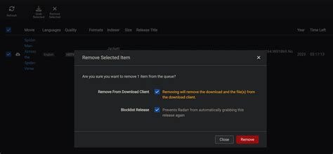Block Release Not Working · Issue 8697 · Radarrradarr · Github