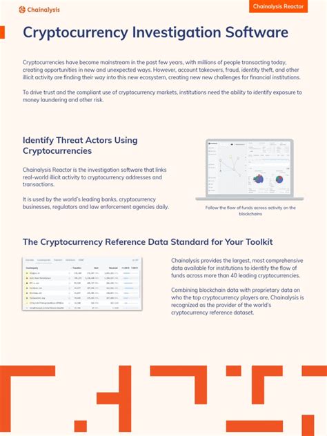 Chainalysis Reactor Product Overview Pdf Cryptocurrency Bitcoin