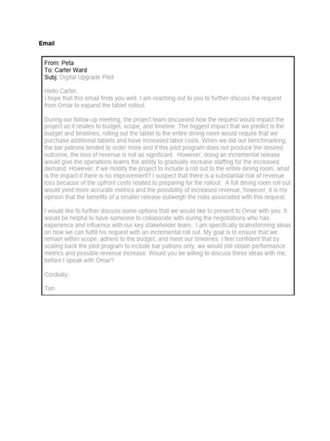 Activity Template Influential Email Class Submission Pdf