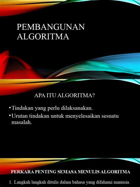 Pembangunan Algoritma Tingkatan 1 Pdf
