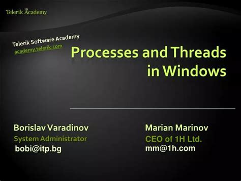 PPT Processes And Threads In Windows PowerPoint Presentation Free Download ID 2493207