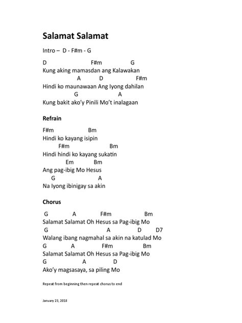 Salamat Salamat Oh Hess Sa Pagbig Mo Lyrics