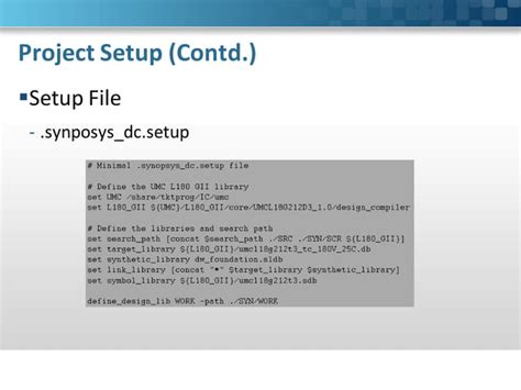 Logic Synthesis With Synopsys Design Compiler Ppt