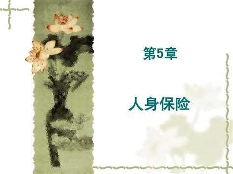 保险学第五章 人身保险word文档在线阅读与下载免费文档