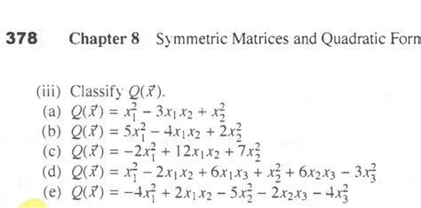 A2 ﻿for Each Of The Following Quadratic Forms