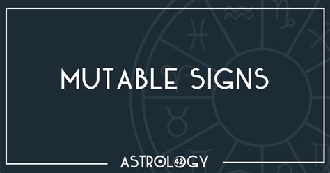 Mutable Signs Of Astrology Gemini Virgo Saggitarius And Pisces