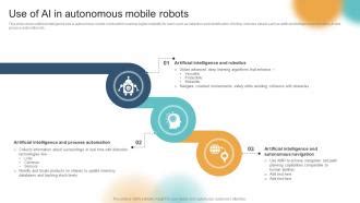 Use Of Ai In Autonomous Mobile Robots PPT Example