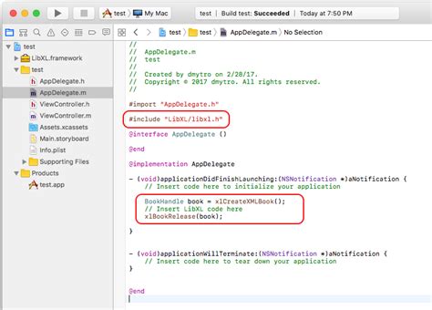 Adding The Libxl Framework For Mac In Xcode