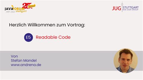 Readable Code Java Forum Stuttgart